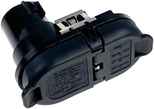 Trailer Brake Harness Towing 7-Pin Round / 4-Pin Flat Plug Connector ...