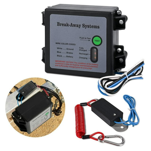 Trailer Brakes Breakaway Kit Switch Led Test Light Electric Breakaway ...