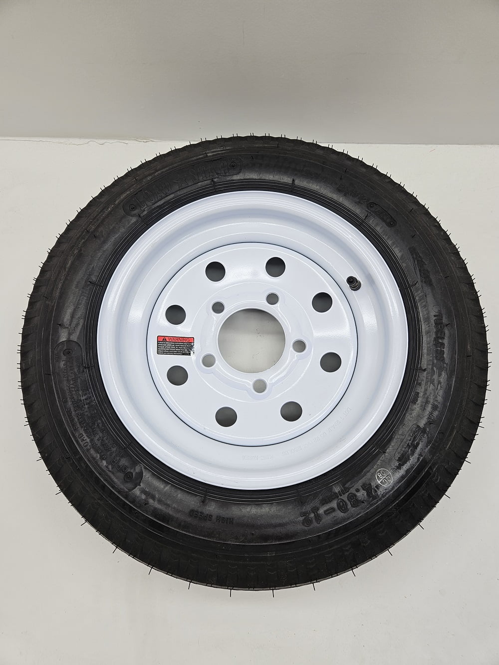 Trailer Camper 12" White 12x4JA / 5 Hole / Dexstar Wheel Rim / 480-12 ...