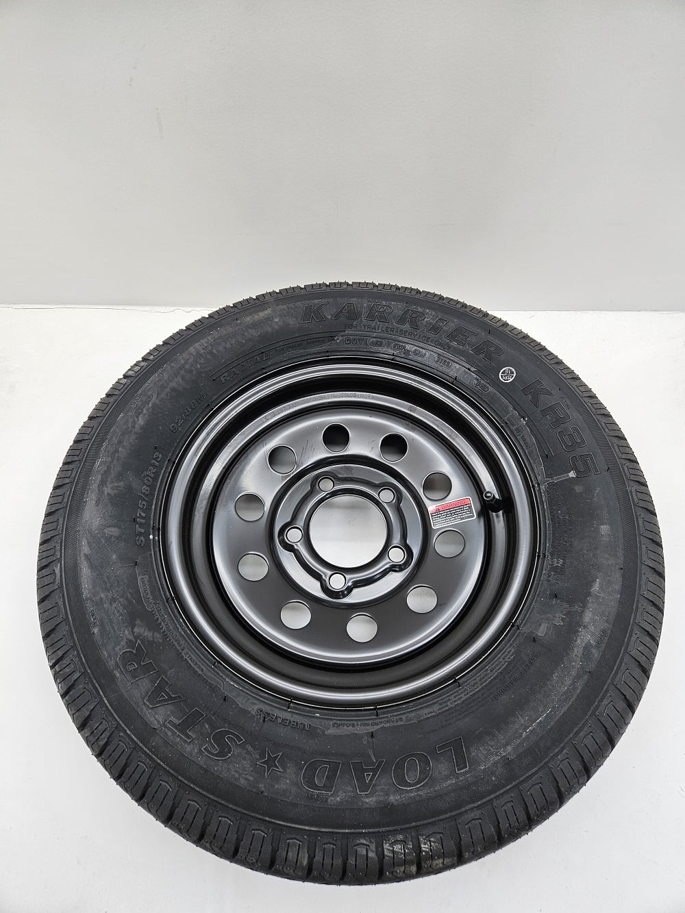Trailer Camper 13" Black 13x4.5 / 5 Lug Hole Wheel Rim / ST175/80R13 ...