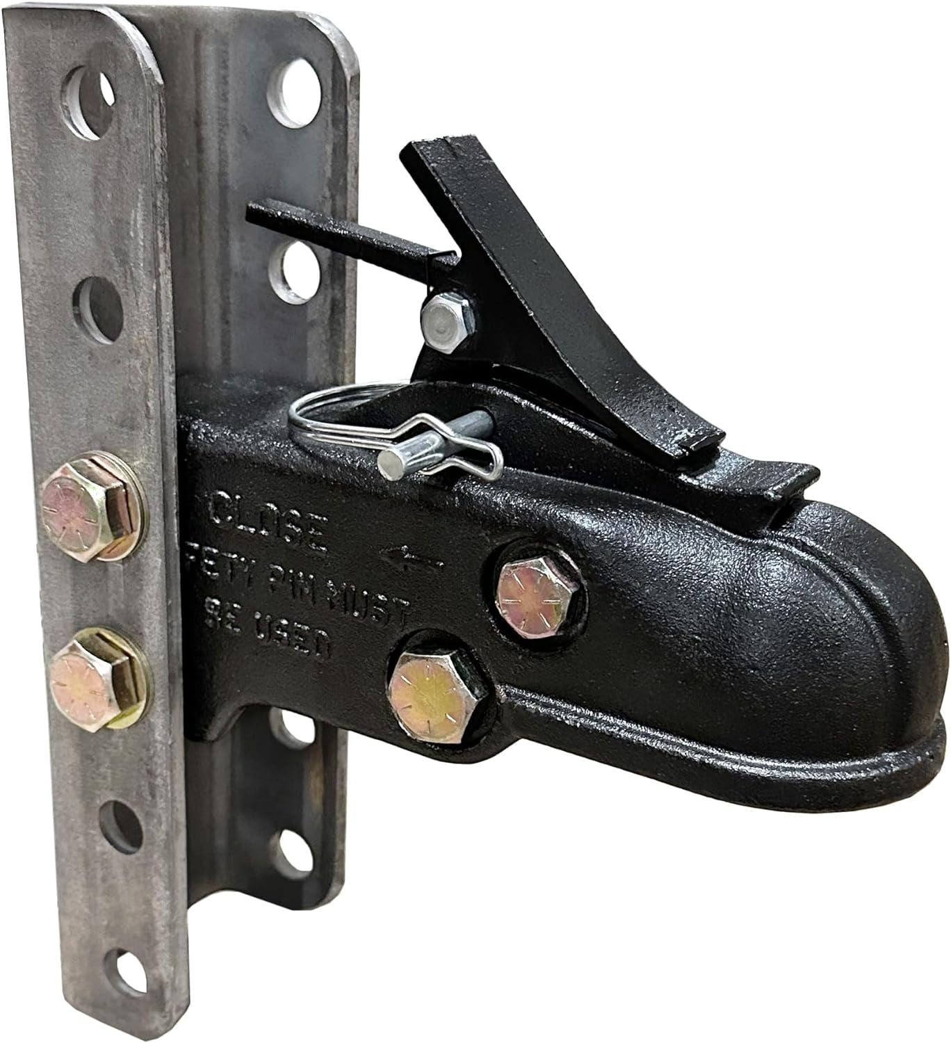 Trailer Coupler with 5-Position Adjustable Channel Bracket - 2-5/16 ...