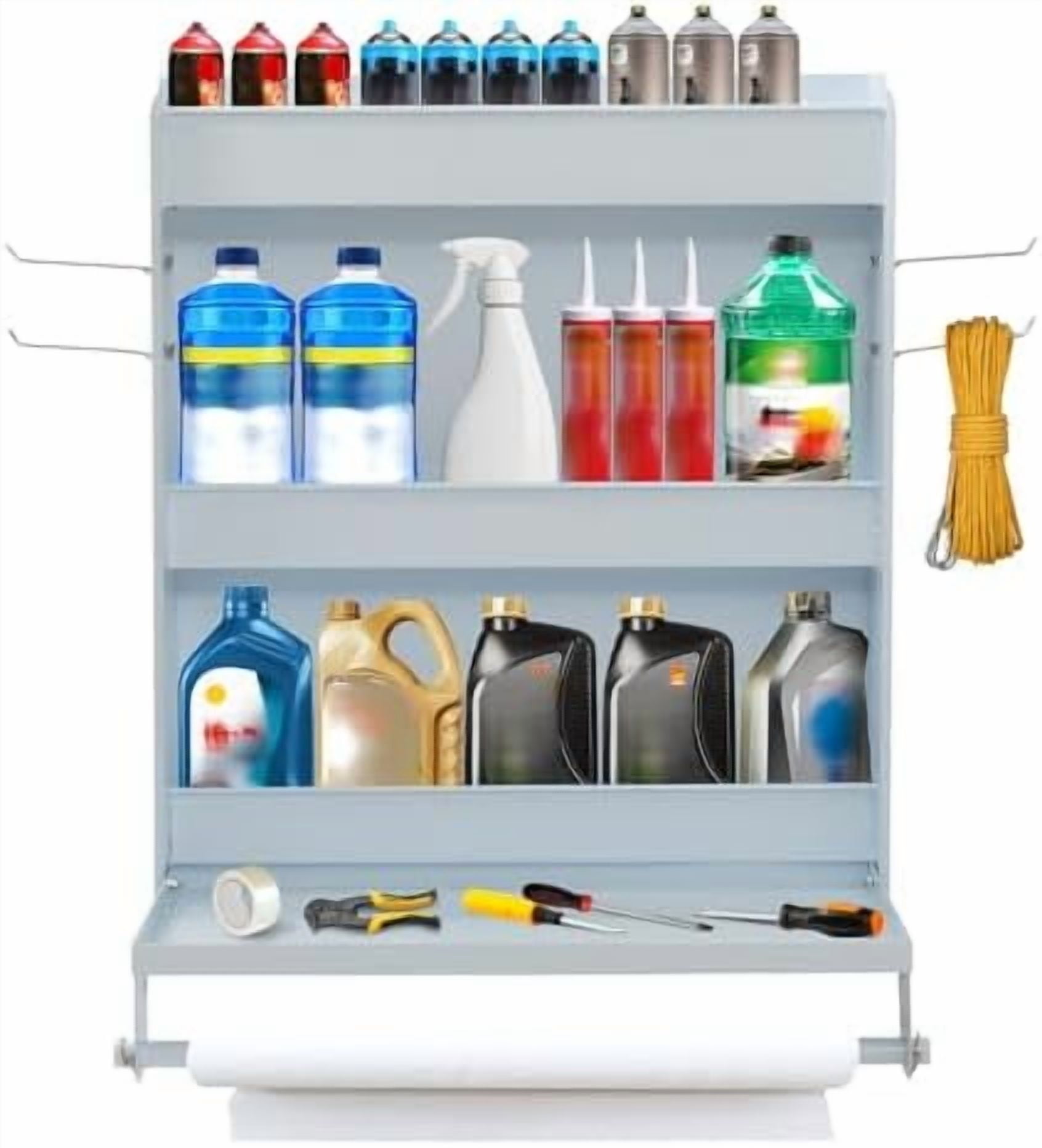 Trailer Door Cabinet Organizer, Heavy Duty Work Station Storage w/Flip ...