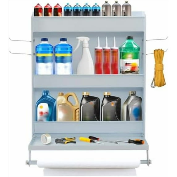 Trailer Door Cabinet Organizer, Heavy Duty Work Station Storage w/Flip ...