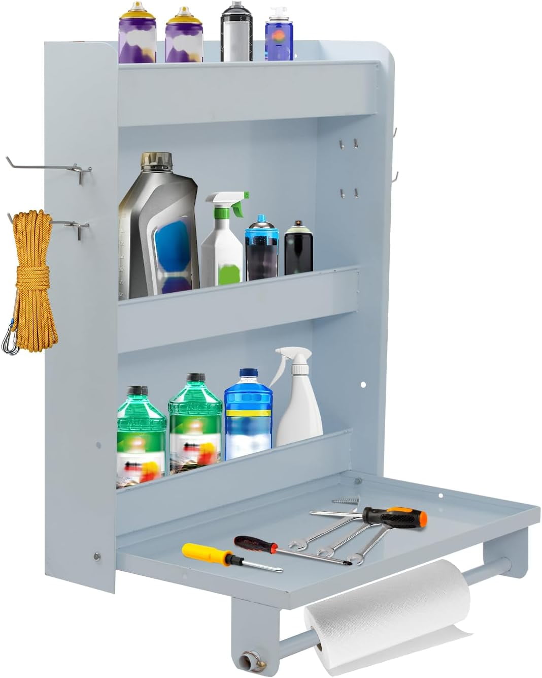 Trailer Door Cabinet Organizer, Wall-Mount Steel Storage Cabinet Heavy ...