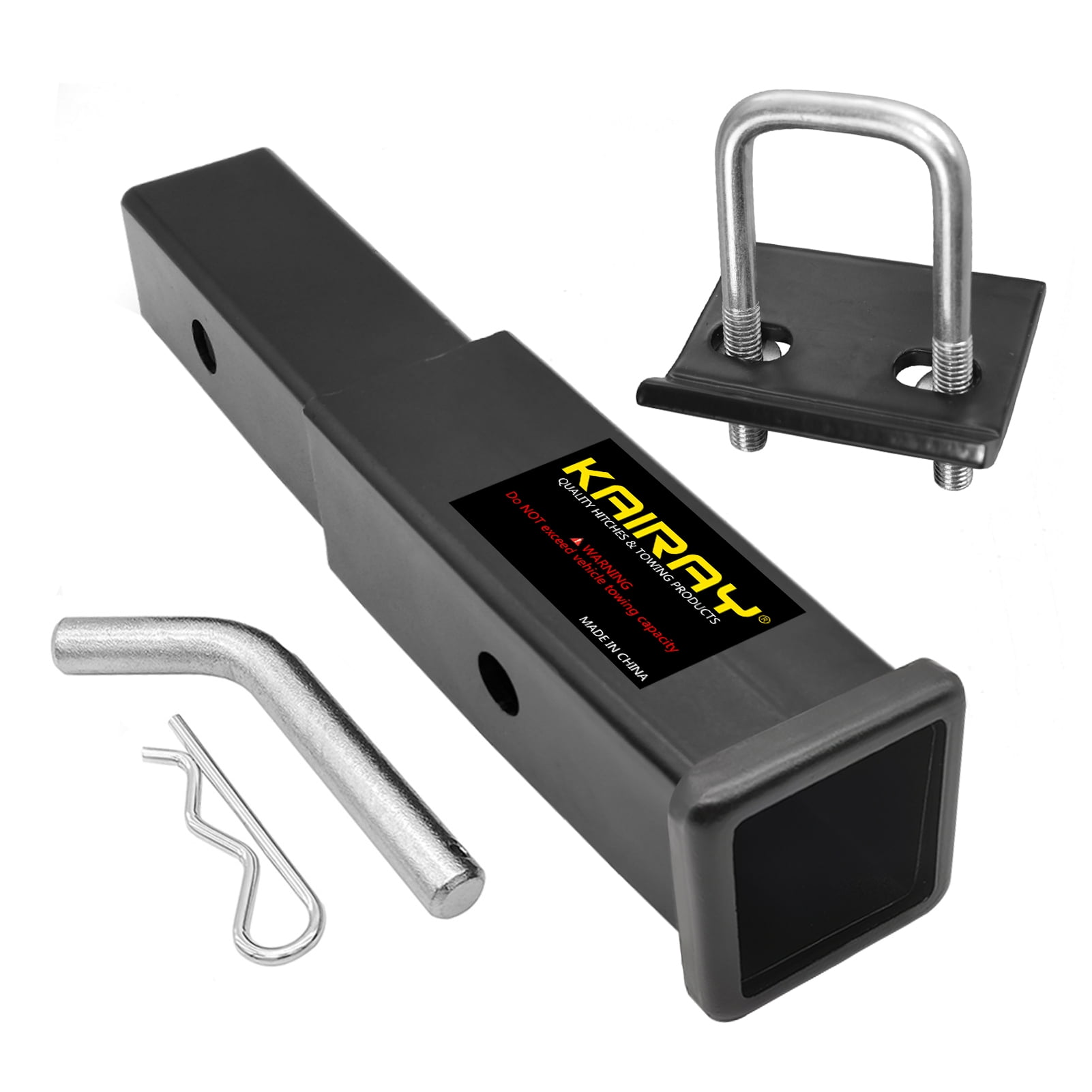 Trailer Hitch Extender, 2 Inch Receiver Tue Extension, 7 Inch Extension ...