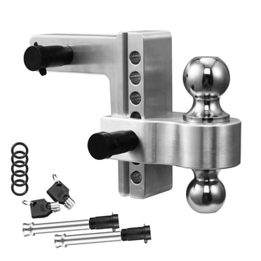 Adjustable Trailer Hitch, Fit For 2 Inch Receiver, 8-Inch Drop/Rise ...