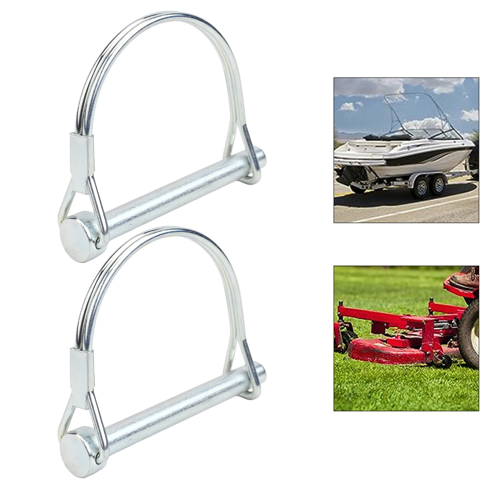 Trailer Hitch Pin,Galvanized Carbon Steel Safety Hitch Locking Pin1/4 ...