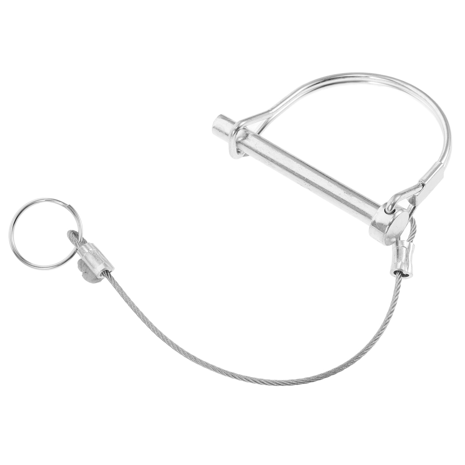 Trailer Hitch Pin Lock with Heavy Duty Wire Lock Safety Chain Connector ...