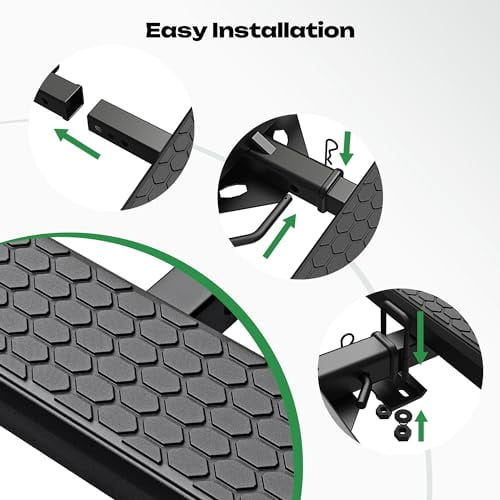 Trailer Hitch Step - Truck Hitch Step for 2-Inch Receiver, Aluminum ...