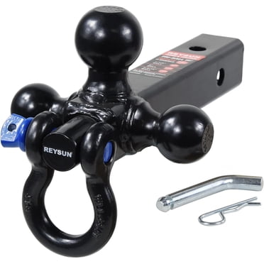 CURT 61052 Over-Bed Folding Ball Gooseneck Hitch, 30,000 lbs, 2-5/16 ...