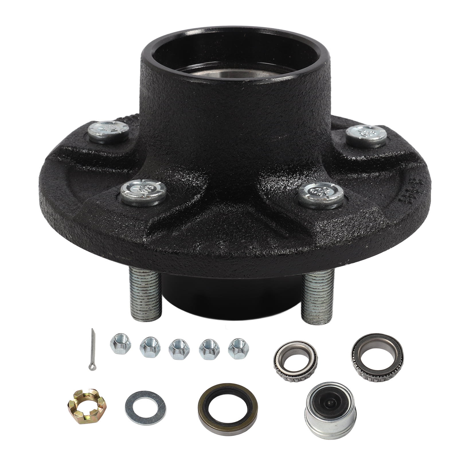 Trailer Hub Kit for 3500 Lb Axle 5 Bolt On 4.5in for 84 1?3/8in to 1?1 ...