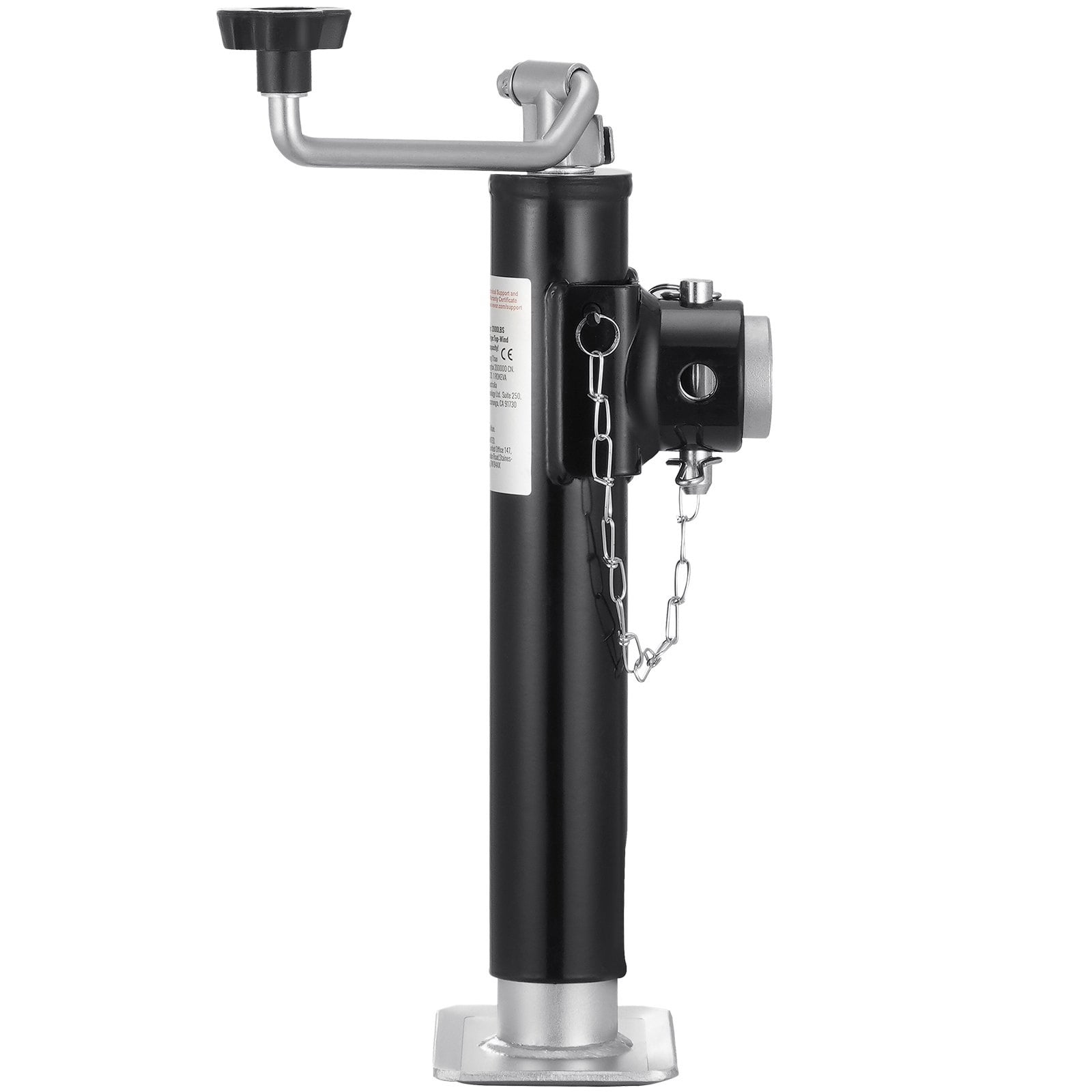 Trailer Jack Weld-on Pipe Mount Swivel Trailer Jack 2000 lbs 10" Travel ...