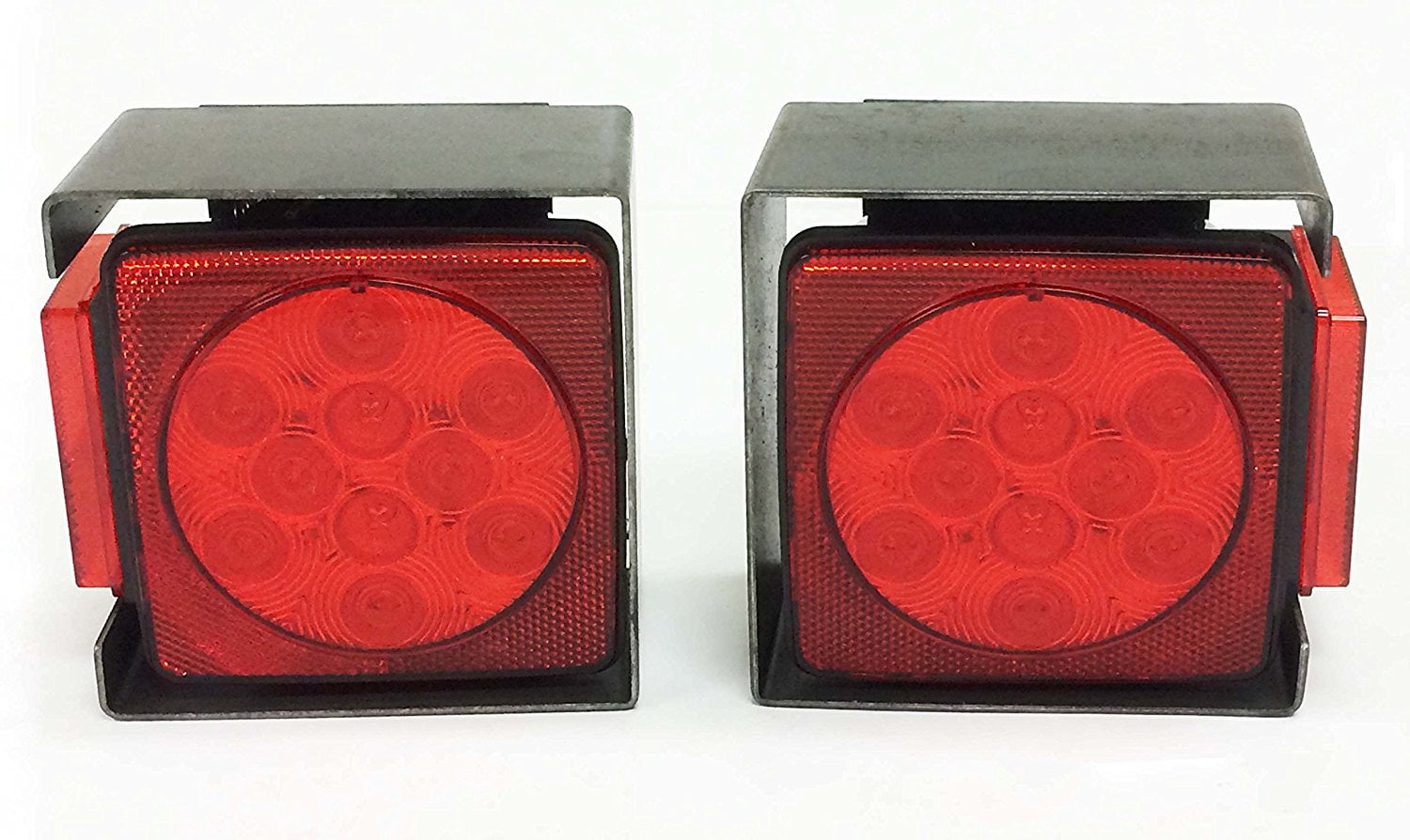 LIBRA Trailer LED Square Tail/Side Light Kit, Stop/Turn, Fits Under 80 ...