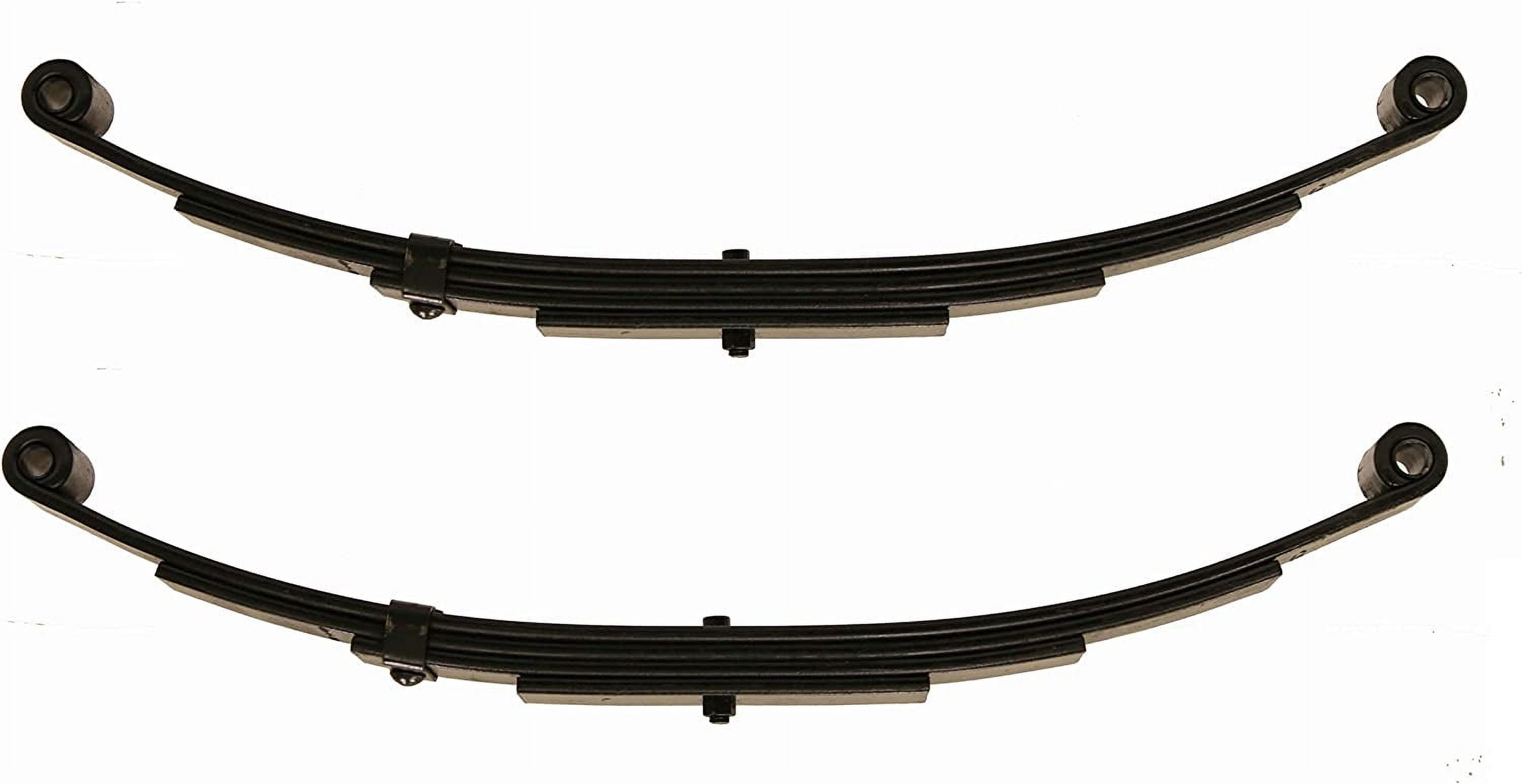Trailer Leaf Spring 4 Leaf Double Eye 1750lbs Cap for 3500lbs Axle -Set ...