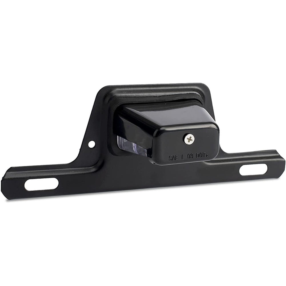 Trailer LED License Plate Light Bracket Mount 12V DC for RV Boat Tag ...