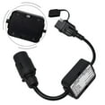 Trailer Light Converter European Round 7-Pin Connector to 4-Way Flat ...