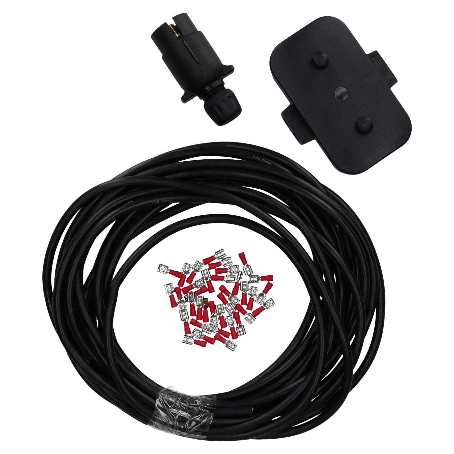 Trailer Light Electrics Rewire Kit Plug, Junction Box, 10m Cable Wire ...
