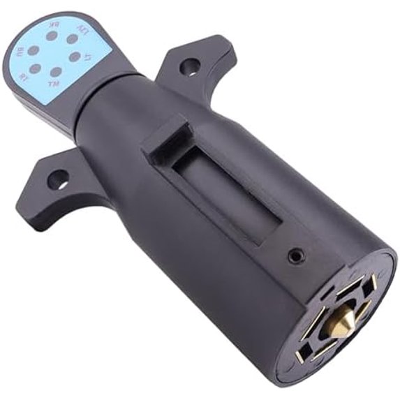 Trailer Light Tester, 7 Pin Trailer Plug Tester with Light, 7-Way ...