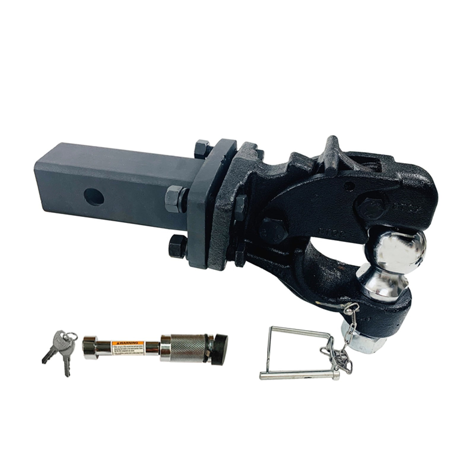 Trailer Pintle Hook Mounting Plate For 2" Receiver Hitch Adapter Mount ...