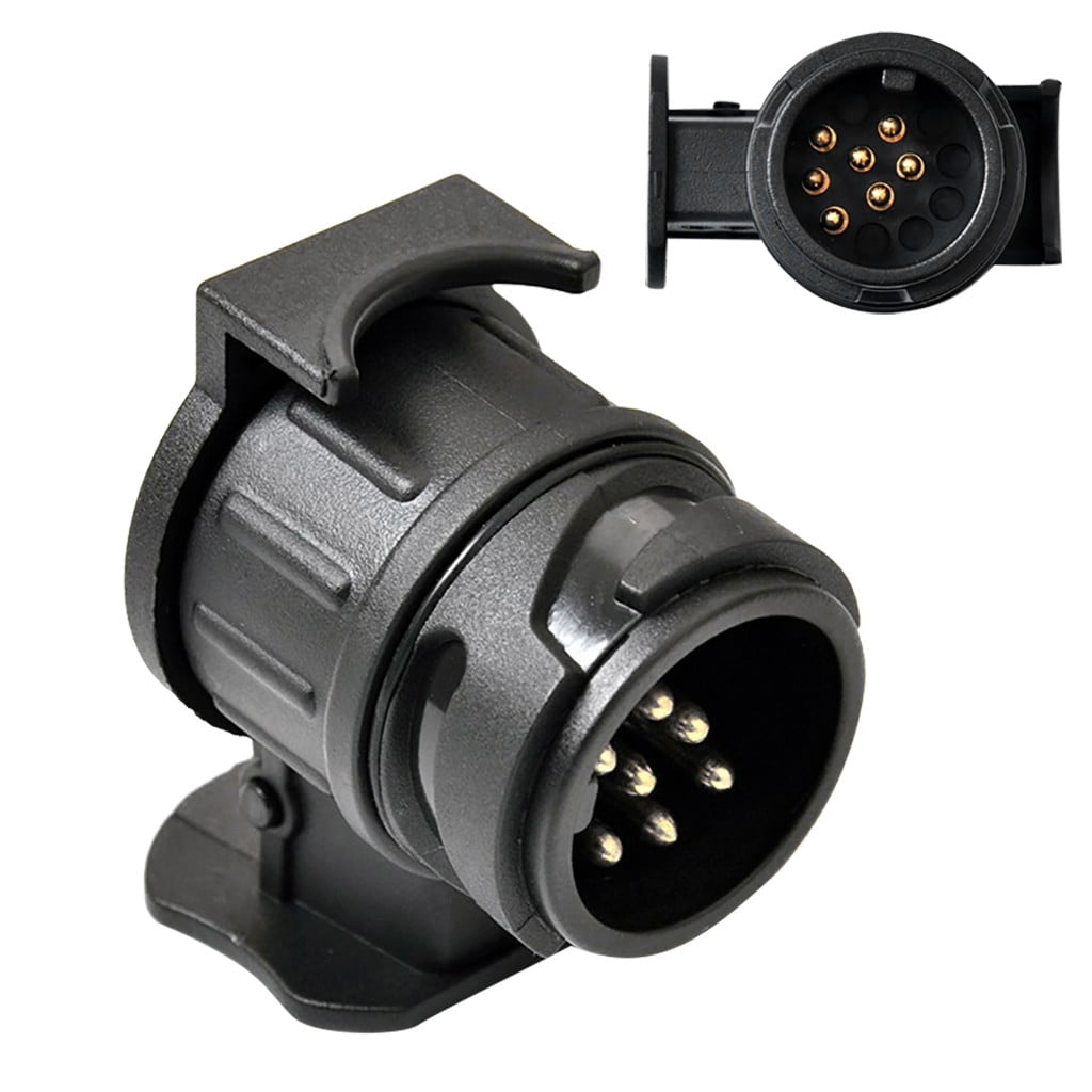 Trailer Plug Adapter 13 Pin to 7 Pin Converter Compatible with European ...