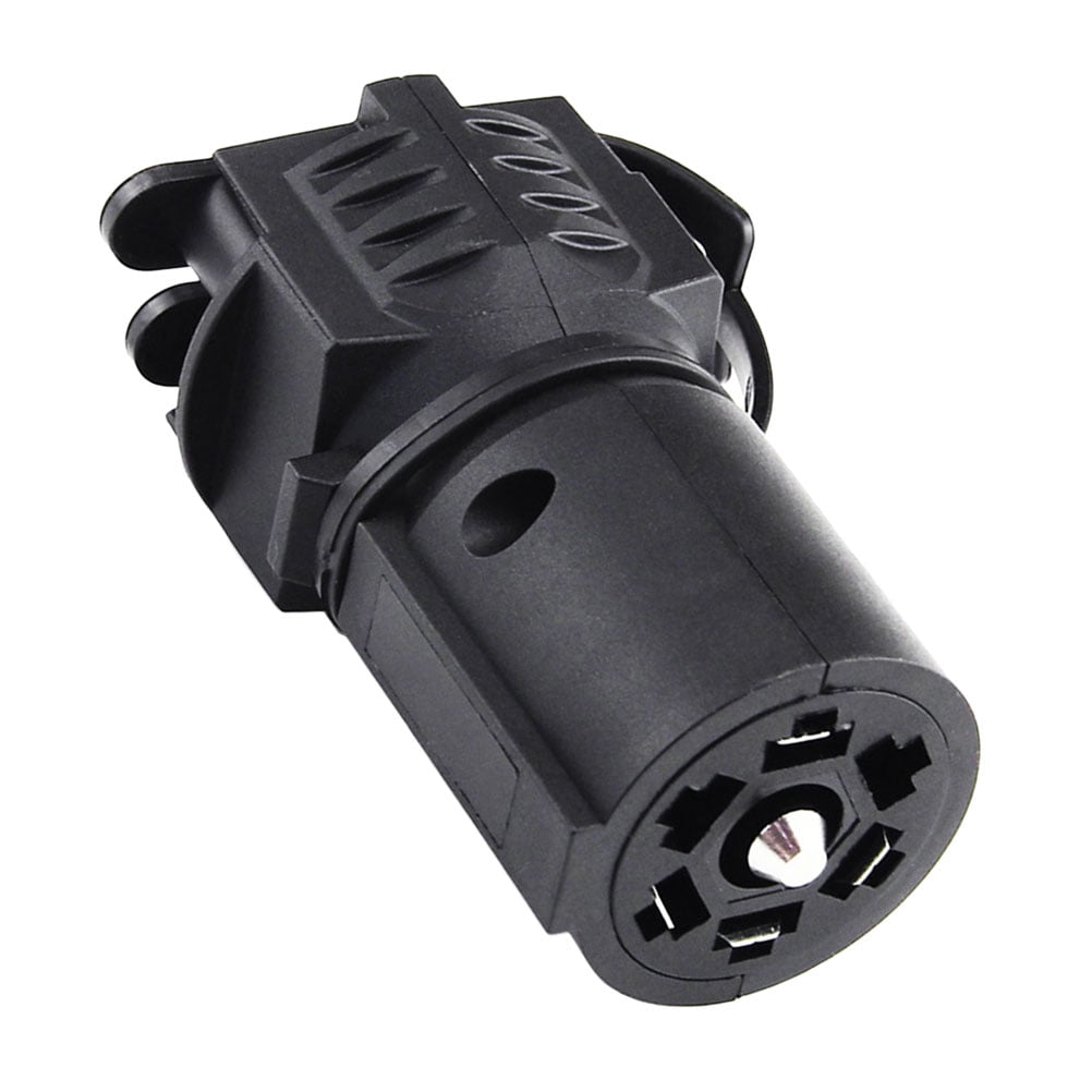 WHAMVOX Trailer Adapter Plug Black ABS 1Set 3.5x1.8x1.3in For RV Users ...