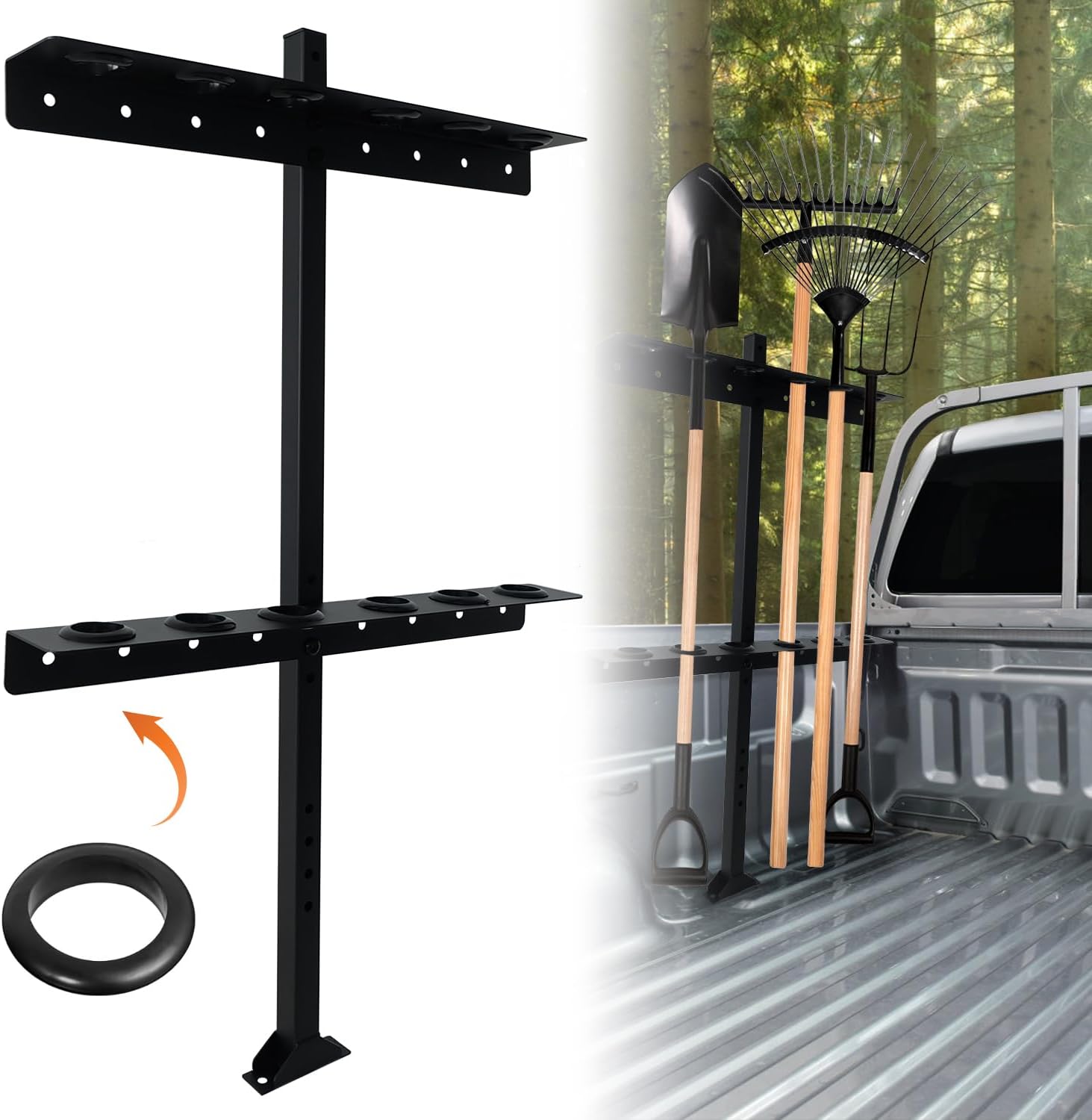 Trailer Racks for Lawn Equipment, Trailer Tool Rack Shovel Holder for ...