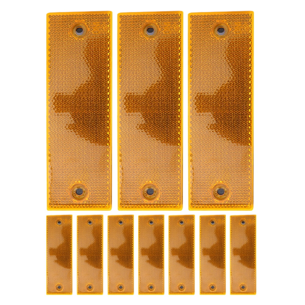 Amosfun Yellow ABS Reflective Strips for Cars Enhanced Night Visibility ...