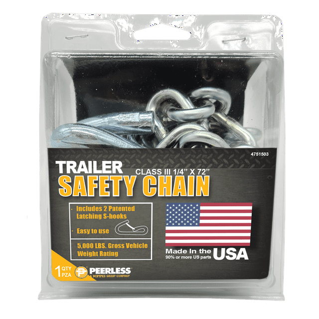 Trailer Safety Chain, Class 3, Peerless Chain Company, #4751503 ...