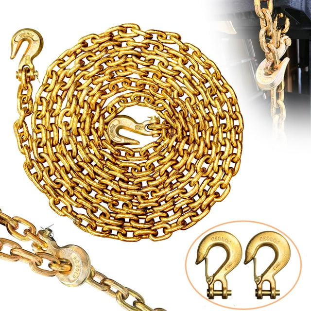Trailer Safety Chains with Hooks Heavy Duty Trailer Chains with Clevis ...