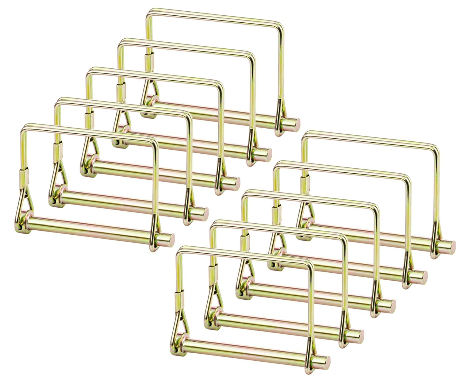 Trailer Safety Coupler Pin, Square PTO Pin ¼ Inch Shaft Locking Pin for ...