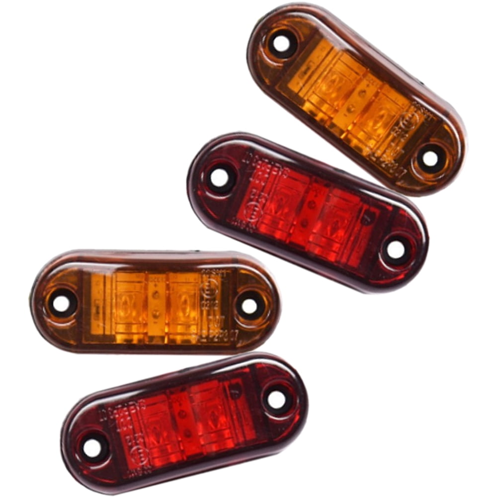 Trailer Side Lights for Trailers LED Marker Amber and Red Camper ...