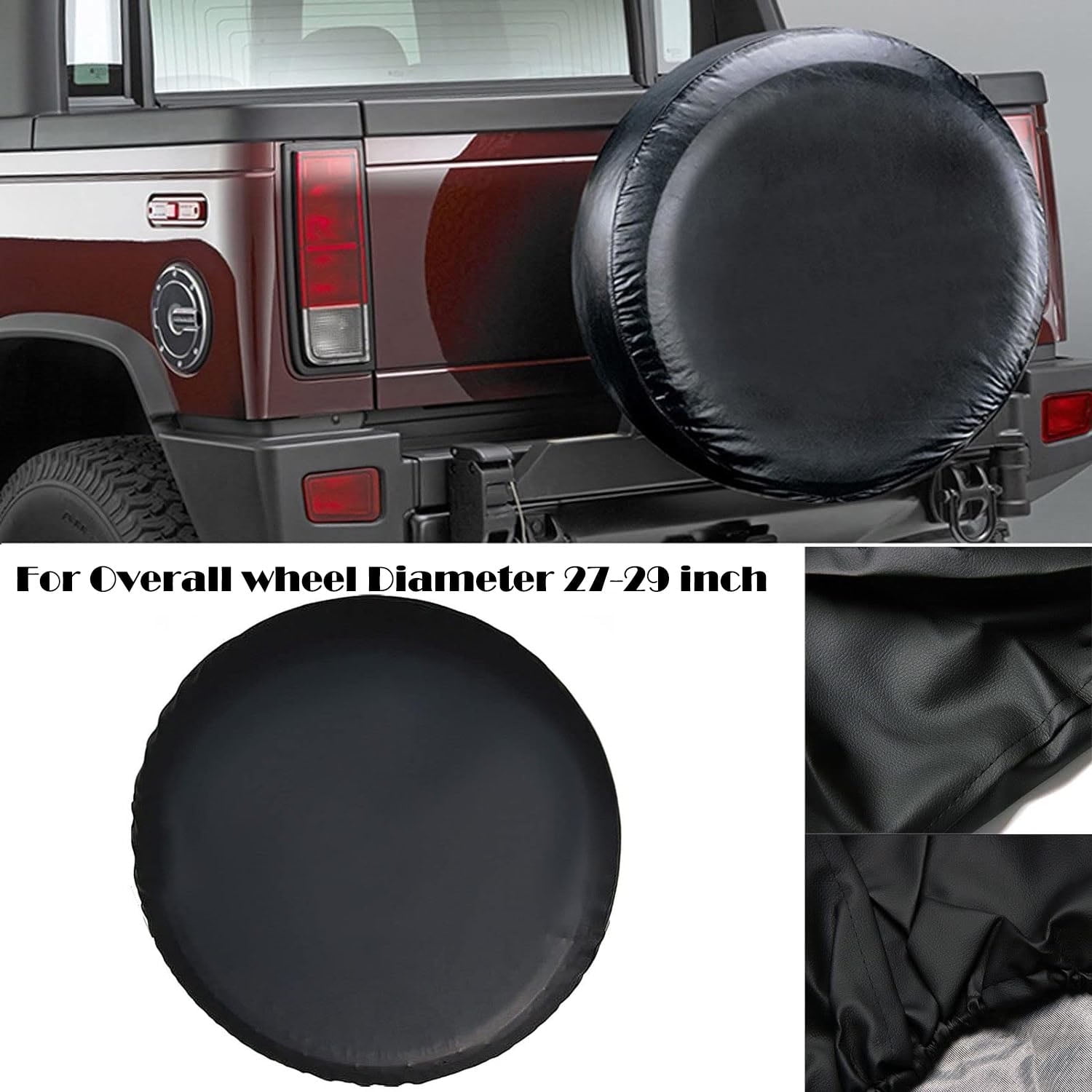 Trailer Spare Tire Cover,PVC Leather Spare Tire Wheel Cover for Car ...