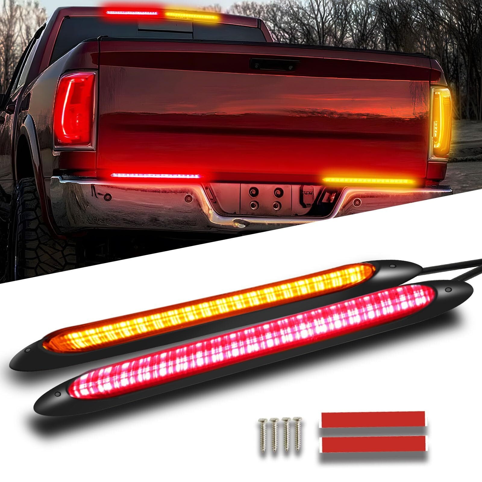 Trailer Tail Light Bar 6in Daytime Running Light Strip Driving Warning ...