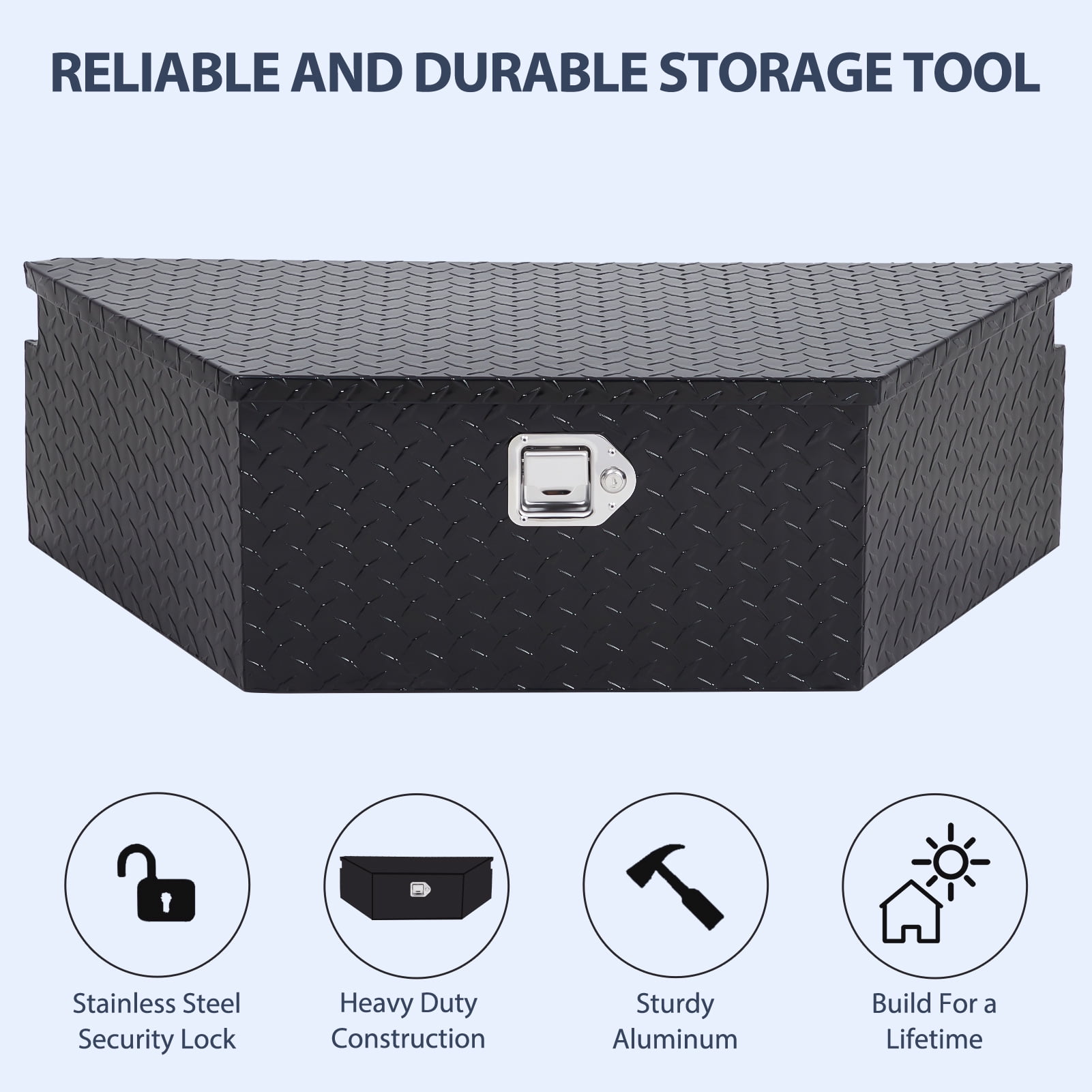 Dragonpad USA Lockable Tool Boxes and Organizers, Aluminum Black, 39" x ...