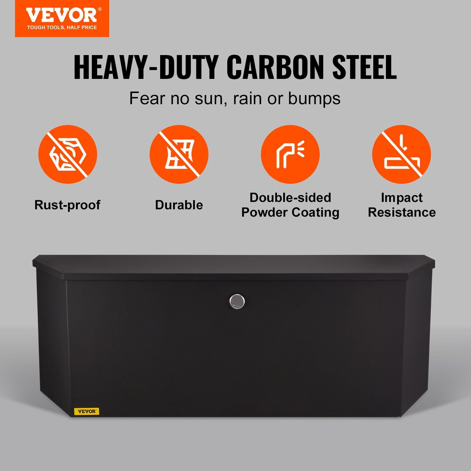Trailer Tongue Box,Carbon Steel Tongue Box Tool Chest,Heavy Duty ...