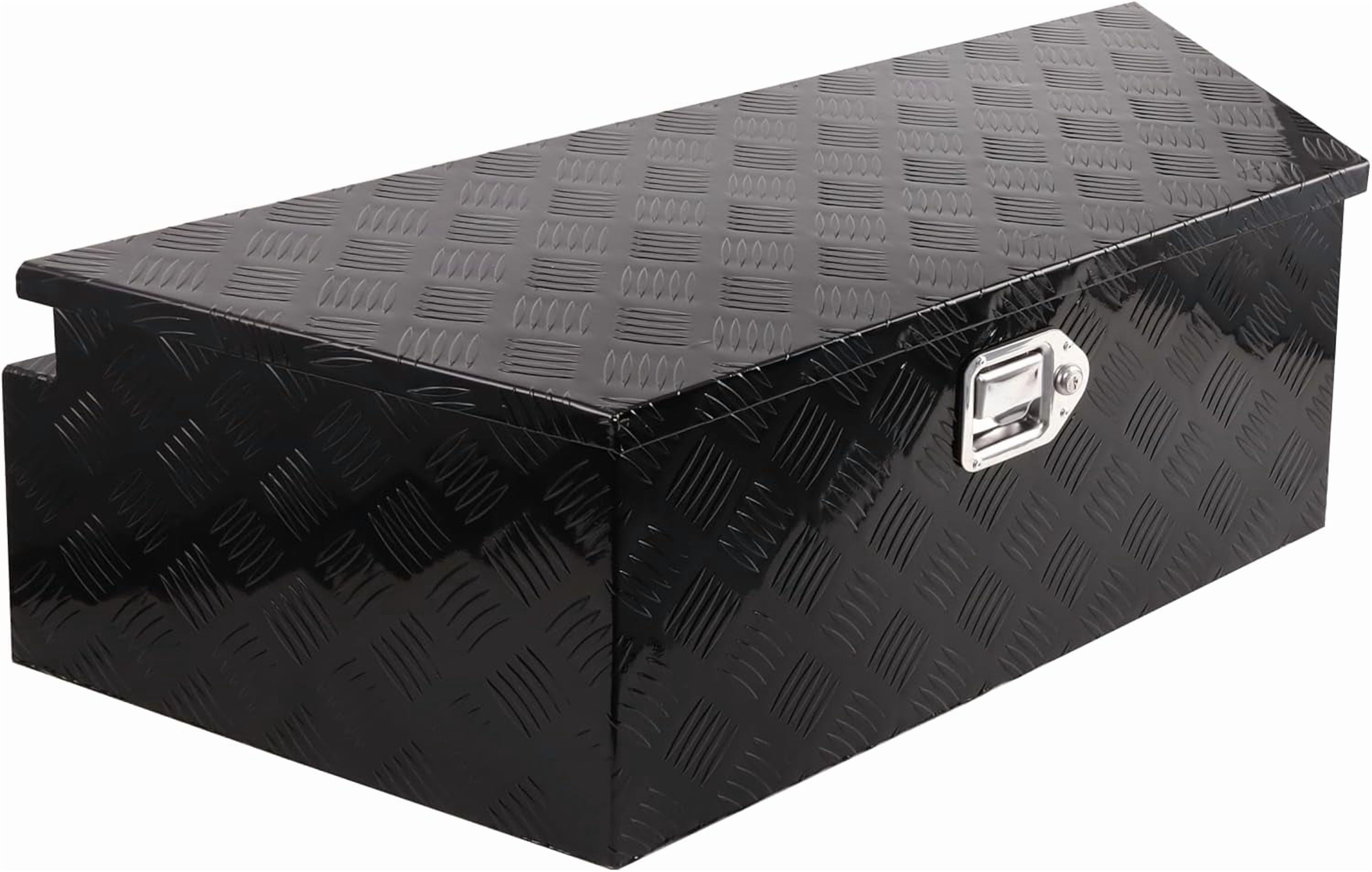 Trailer Tongue Tool Box, Aluminum Trailer Tool Box with Lock and 2 Keys ...