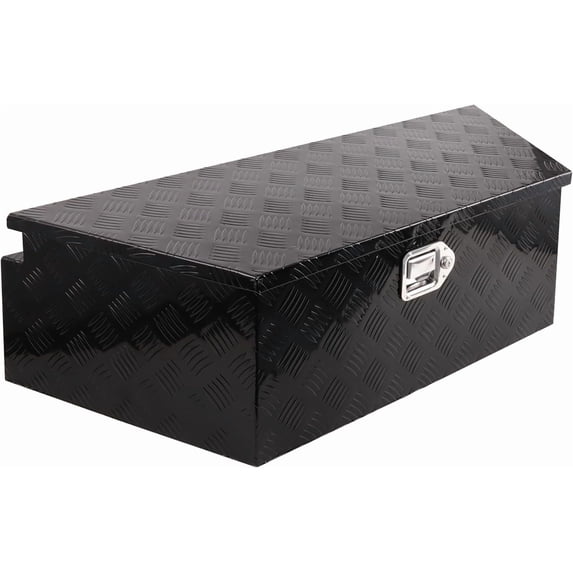 Trailer Tongue Tool Box, Aluminum Trailer Tool Box with Lock and 2 Keys ...