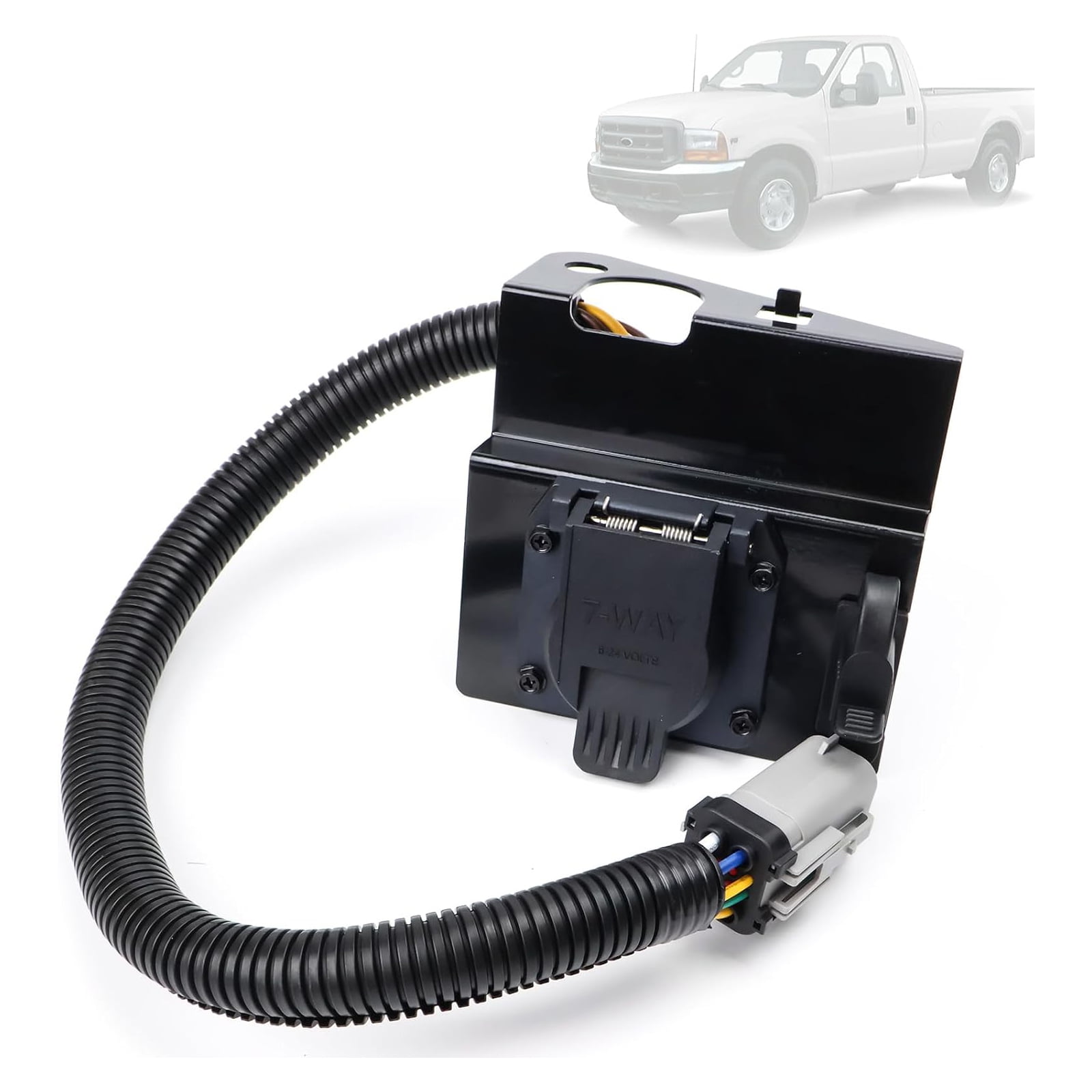 Trailer Tow Wiring Harness Plug For 99 -01 F250 F350 Super Duty Ford 4 ...