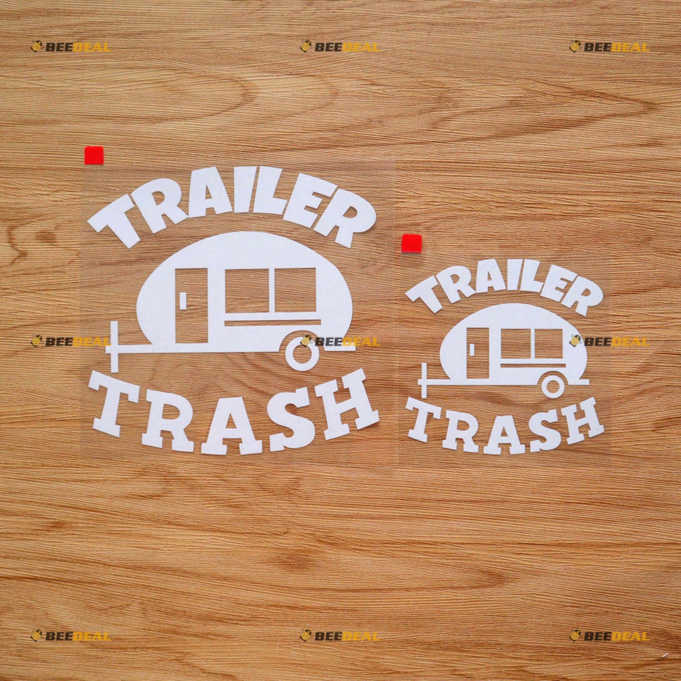 Trailer Trash RV Camper Car Truck Van Funny Sticker Decal Vinyl 02153b ...