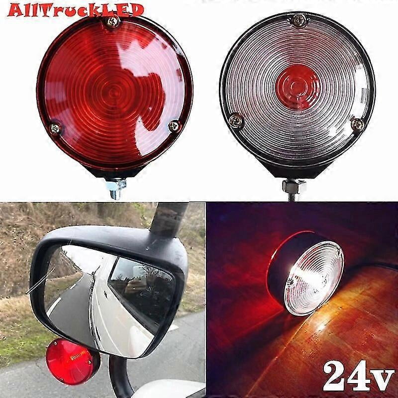Trailer Truck Lorry Earring Red Amber Mirror Side Marker Lamp With ...