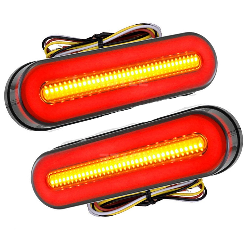 Trailer lights Dynamic light guide Truck trailer Two-color water flow ...
