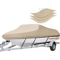 Trailerable Boat Cover- 14'-16' Heavy Duty Waterproof Tarp Covers, Fits ...