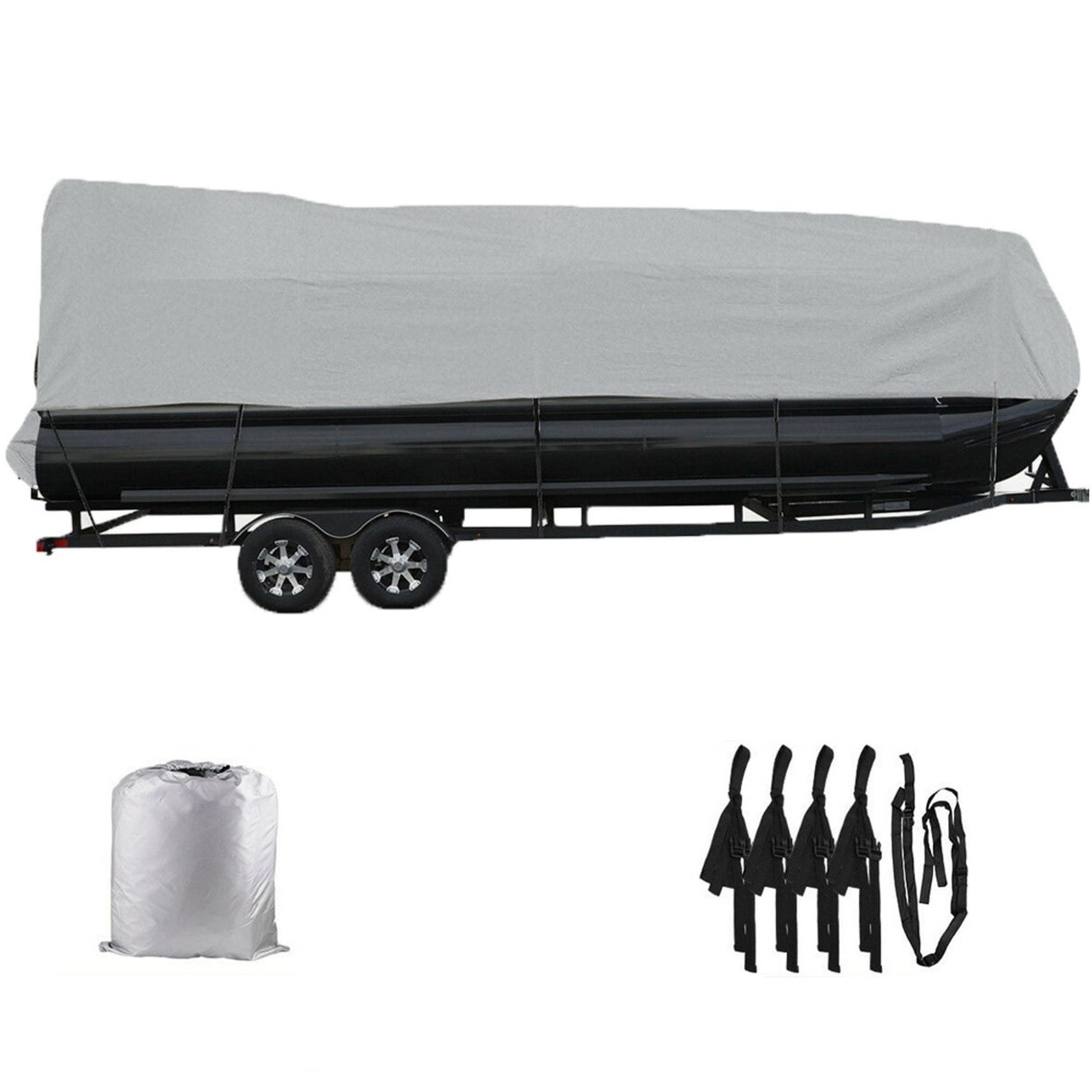 Trailerable Boat Cover, Heavy Duty 21 22 23 24FT Waterproof Boat Cover ...