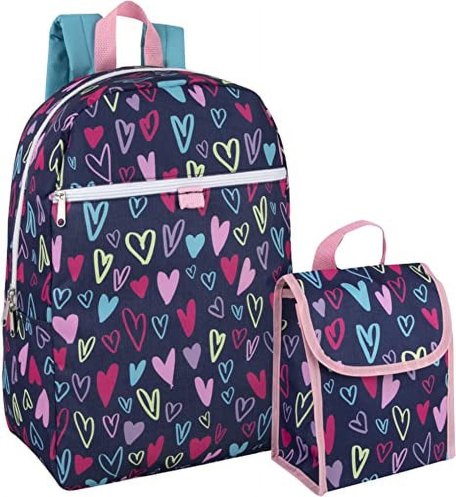 Trailmaker Bright and Fun Bookbag and Lunch Bag Set for School Kids ...