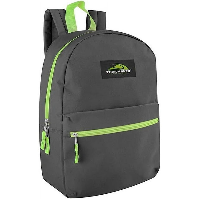 Trailmaker Classic 17 Inch Backpack with Adjustable Padded Shoulder ...