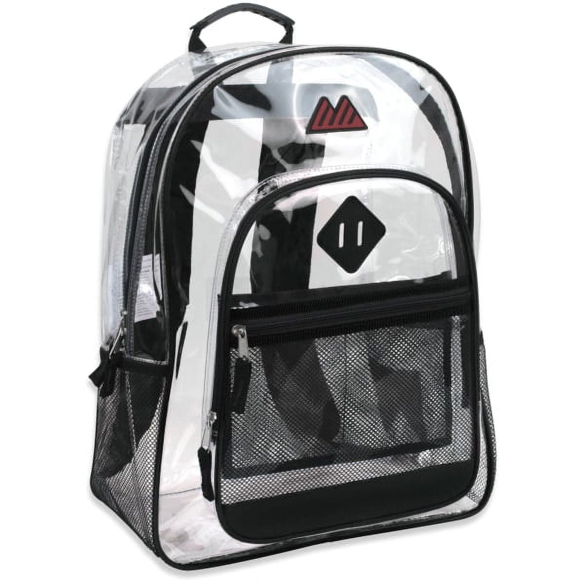 Trailmaker Clear Backpack, Black - Walmart.com