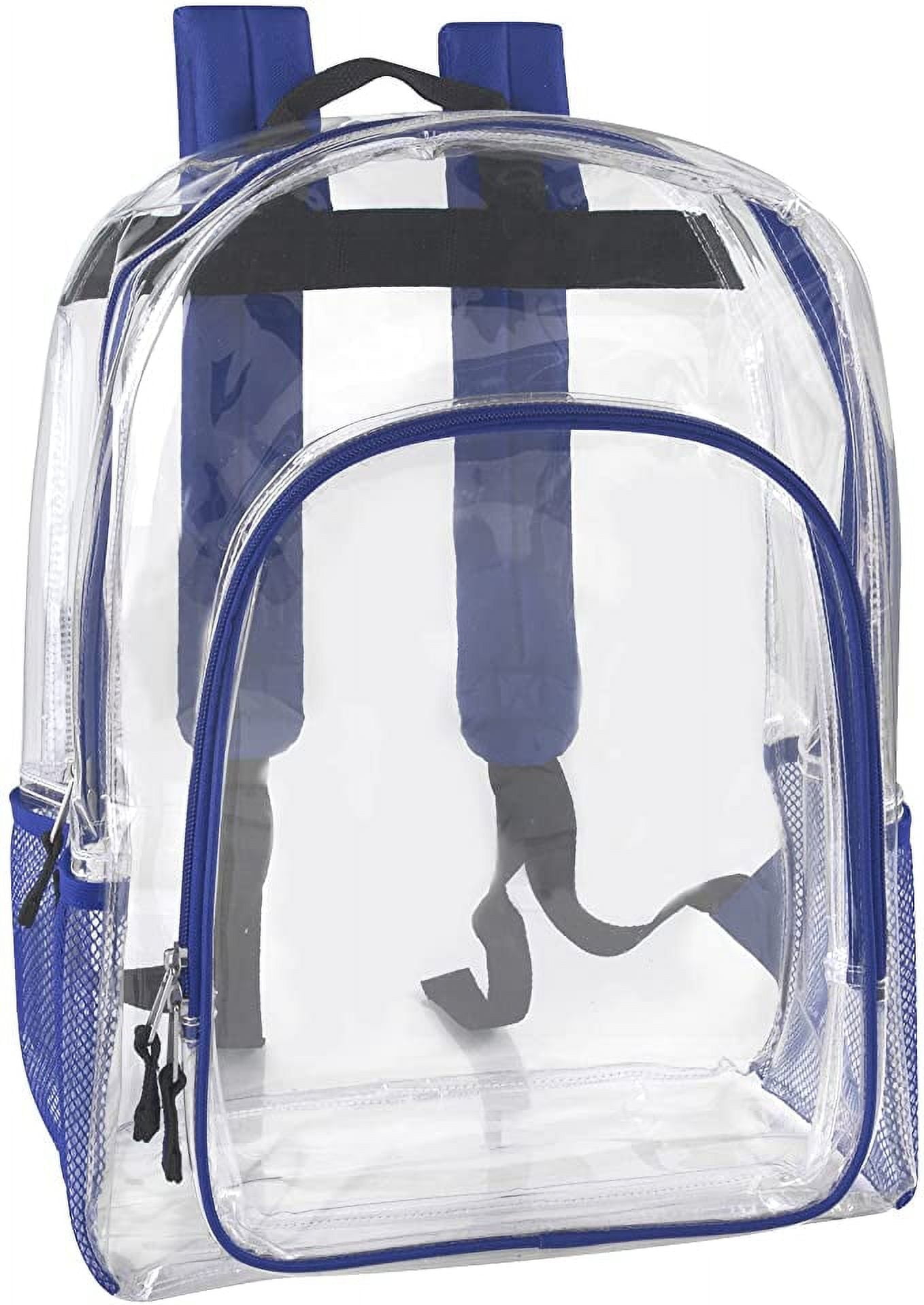 Trailmaker Heavy-Duty Clear Backpack, Blue Trim - Walmart.com