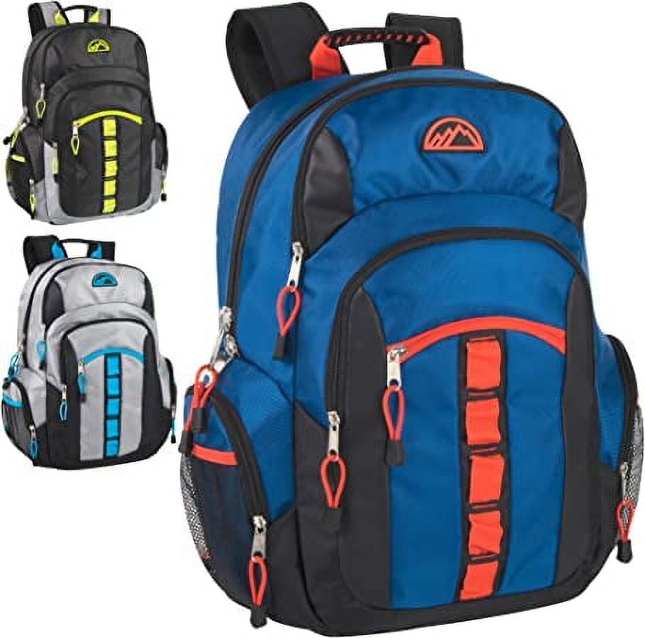 Trailmaker Multi-Pocket Backpacks, 3 Assorted Colors, Set Of 24 ...