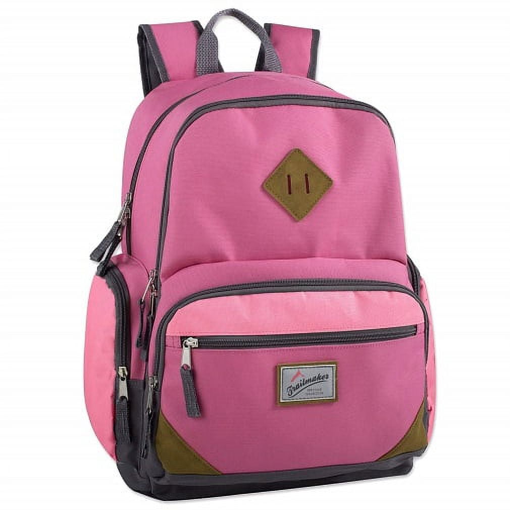 Trailmaker Pink Duo Compartment Backpack with Laptop Sleeve - Walmart.com