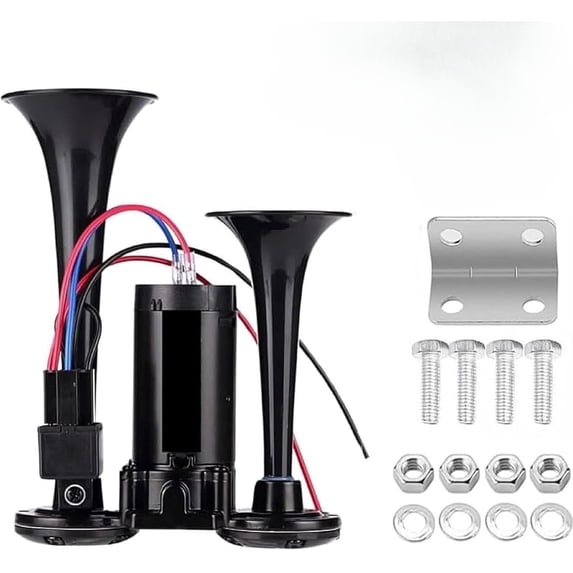 Train Air Horn for Truck Car, Super Loud Train Electric Horn Kit with ...